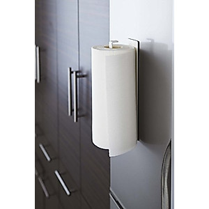 Yamazaki KT-PL AK WH Plate Magnetic Paper Towel Holder, 約W6×D5.5×H24.5cm, White