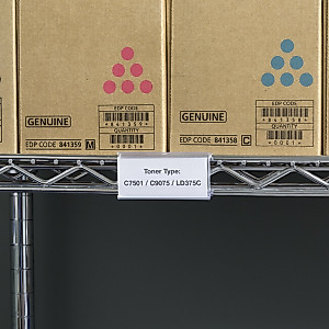 Akro-Mils 29308 Clear Protective Plastic Flat Label Holders for Wire Shelving Retail Display and Warehouses, (25-Pack)