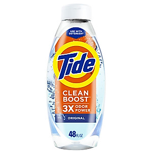 Tide Deep Cleansing Fabric Rinse with 3X Odor Power, Original Scent, 48 oz