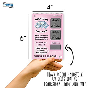 My Scratch Offs 1 Card Will You Be My Maid of Honor? Fake Lottery Lotto Replica Scratch Off Card for Wedding Party and Bridal Shower