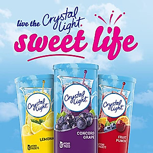 Crystal Light Sugar-Free Concord Grape Low Calories Powdered Drink Mix 6 Count Pitcher Packets