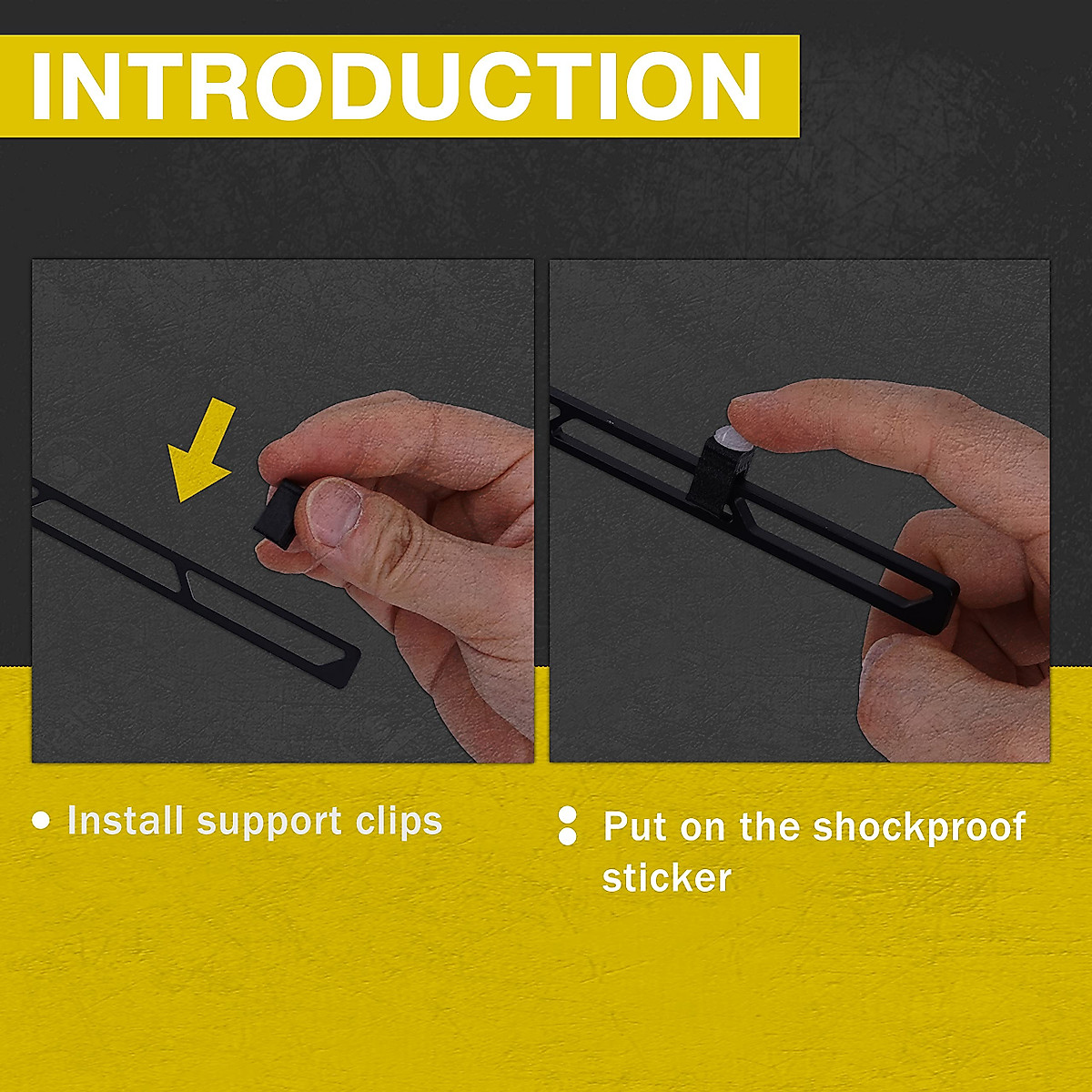 Fstop Labs CloverTale Graphics Card GPU Brace Support, Video Card Sag Holder Bracket, Anodized Aerospace Aluminum (Upgraded Version Black)