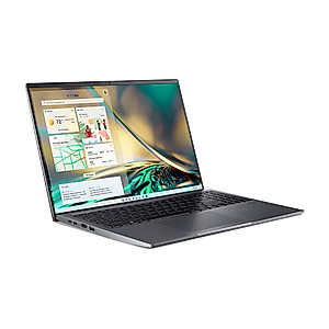 Acer Swift X Intel Evo Thin & Light Creator Laptop | 16" WUXGA 100% sRGB | 12th Gen Intel i7-1260P | Intel Arc A370M | 16GB LPDDR5 | 512GB Gen4 SSD| Killer WiFi 6E AX1675 | Windows 11 | SFX16-52G-73U6