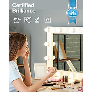 Sunco 4 Pack Vanity Globe Light Bulbs G25 LED for Bathroom Mirror, High Output 1000 LM, 100W Equivalent 11W, 5000K Daylight, Dimmable, E26 Base, Round Frosted Decorative Bulb