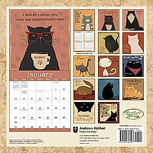 A Year of Snarky Cats 2021 Wall Calendar