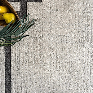 nuLOOM Imani Border Area Rug, 8' x 10', Beige