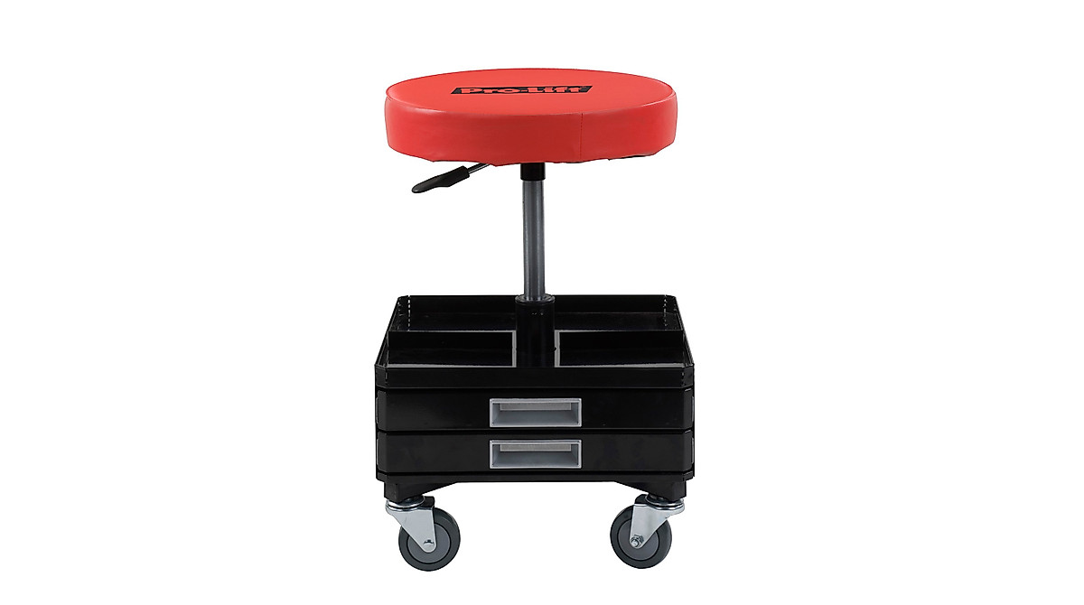 Pro-Lift C-3100 Pneumatic Chair with Tool Trays - 300 lb Capacity