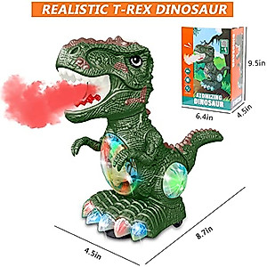 Dinosaur Toys for 1-2 Year Old Boy,Roar Music and Lights Toddler Toys for Boys Girls Age 1 2 3,Moving Dino Baby Toys with Mist Spray,Electric Dinosaur Toys for Kids 3-5 Easter Christmas Birthday Gifts