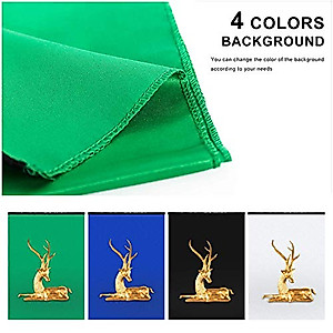 LTRINGYS Photo Studio Light Box 24''x24'' with LED Lights, Collapsible Photography Photo Background Shooting Tents with 4 Photo Backdrops(Black, White, Blue ,Green) 5500K US Plug