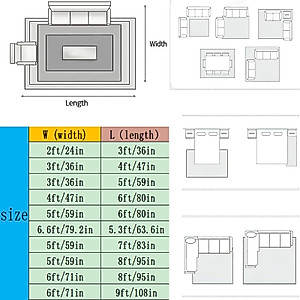Blue and White Ice Hockey Stadium Area Rug, Simple Ice Hockey Rink Rugs Floor Carpet, Indoor Non-Slip Rug for Room Sofa Living Room Mat Bedroom Home Decor Floor Mats 6ftx9ft
