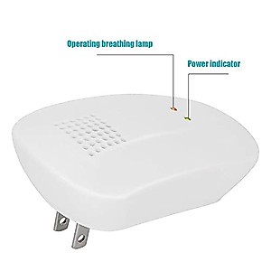 Air Purifier for Home Room, Mini Household Air Purifier Air Filterair Moisturizing Household Filter for Allergies, Pets, Smoke, Dust (White)