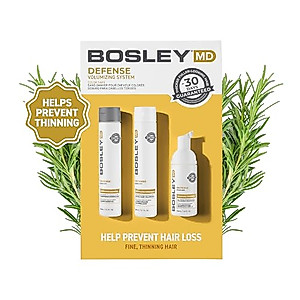BosleyMD BosRevive KIT for Visible Hair Thinning (Color Safe), Starter Size (30 Days)