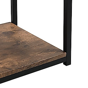 CIATRE Wine Rack Table, Wine Rack Kitchen Bar 3 Tier Storage Rack, Wooden Wine Cabinet Wine Cabinet with Bottle Rack and Glass Rack for Home Kitchen Dining Room, 40 Inch