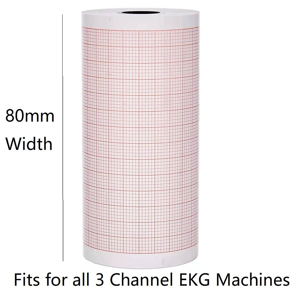 10 Rolls Premium ECG Paper EKG Paper for 3 Channel ECG Machine, Fits for Edan SE-300,SE-3 and SE-301, fits for CONTEC ECG300G and ECG-600G, fits for Biocare iE 300 and iE3