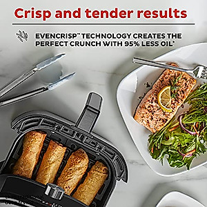 Instant Vortex Plus Air Fryer Oven, 6 Quart, From the Makers of Instant Pot, 6-in-1, Broil, Roast, Dehydrate, Bake, Non-stick and Dishwasher-Safe Basket, App With Over 100 Recipes, Stainless Steel