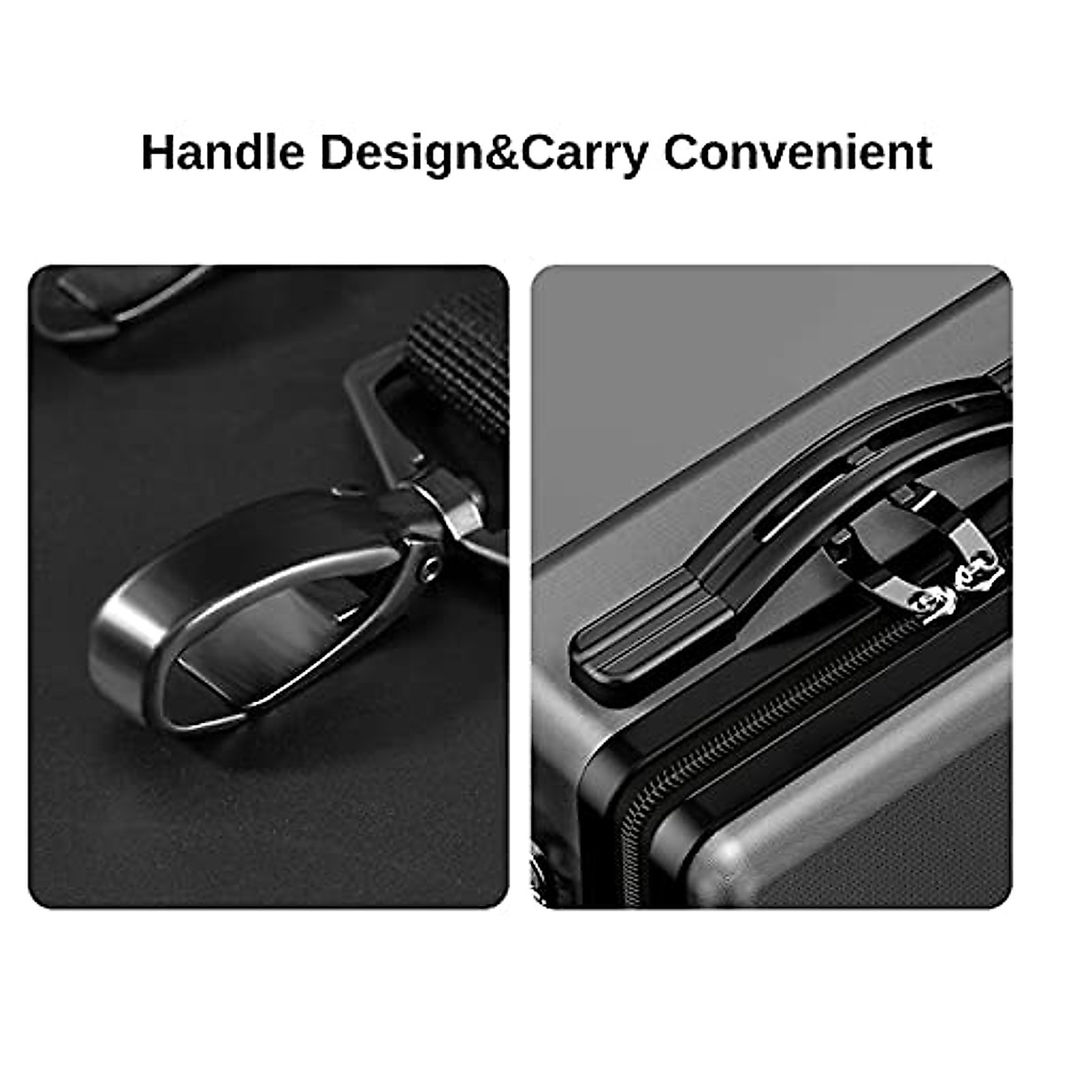 Azicok Carry Case for Nintendo Switch, Hard Shell with 24 Game Cartridges, Switch Consoles, Pro Controller & Accessories Protective Carrying Case for Travel, Black