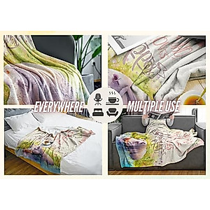 InnoBeta Hippopotamus Gifts Blanket for Girl, Hippo Lover Ask Flannel Throw Blanket for Girl, Funny Kid Daughter Unique Birthday for Her- Just A Girl Who Loves Hippos