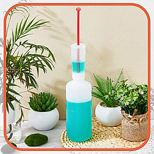 2 Pcs Adjustable Volume Dispensing Bottle 500ml Dosing Container Plastic Dosing Bottle with Measure for Home Classroom Lab