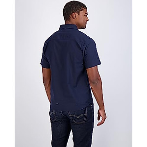 3-Pack: Mens Short Sleeve Button Up Down Shirt for Men Dress Shirts Slim Casual Plaid Clothing Clothes Pocket Cotton Collar Summer Outfit Fashion Top Tees Tshirt Lounge Camisa para Hombre - Set 6, L