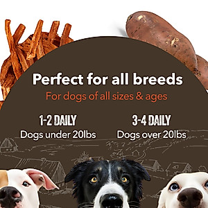 Gaines Family Farmstead Sweet Potato Dog Treats, All Natural Fries, Soft Chews for Dogs, All Ages & Breeds, Nutrient-Rich, Rawhide Alternativem, Dog Training & Rewards, 8 Oz. Bag