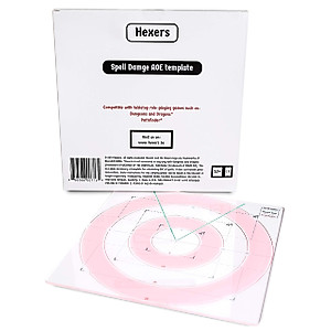 Hexers RPG Status Markers and Spell Effects Damage Template, Track Conditions Effects Spells, Compatible with Dungeons and Dragons D&D DND Pathfinder Role-Playing