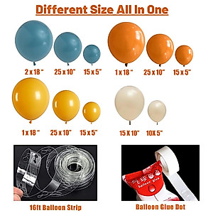 Beaumode Here Comes the Son Balloon Arch Garland Kit 149pcs for Retro Sun Baby Shower First Trip Around the Sun Sunshine Theme Birthday Kids Groovy Boho Party Backdrop Decoration (Slate Blue)