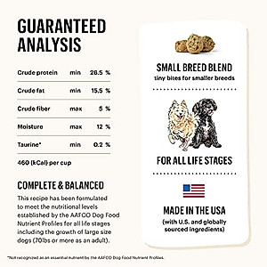 The Honest Kitchen Whole Food Clusters Small Breed Grain Free Chicken Dry Dog Food, 1 lb Trial Pouch