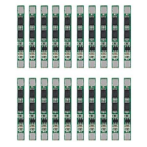 AEDIKO 20pcs 1S 3.7V 4A 18650 Charger PCB BMS Protection Board for Li-ion Lithium Battery Cell
