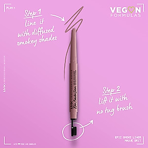 NYX PROFESSIONAL MAKEUP Epic Smoke Liner, Vegan Smokey Eyeliner - Mauve Grit (Cool Mauve)