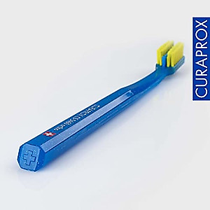 Curaprox CS 5460 Ultra-Soft Orthodontic Toothbrush for Braces with Ultra-Fine Filaments and Compact, Slightly Angled Toothbrush Head for Improved Tooth and Gum Health