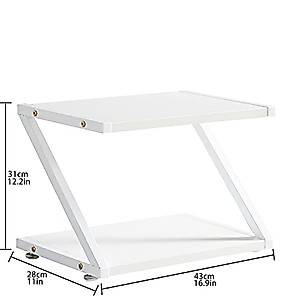 Desktop Printer Stand - Desktop Shelf with Anti - Skid Pads,Multifunction Printer Copier Scanner Shelf Stand，Printer Stand for Desk,Printer Desk