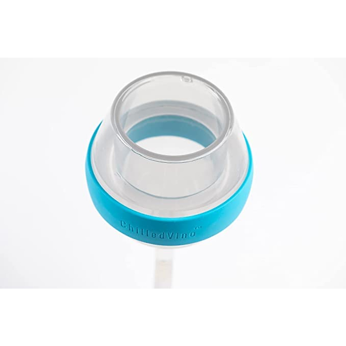 ChilledVino Frosty Drinkware - Freezable, All-Purpose Wine Glasses - Insulated Drinking Glass With Stem & Silicone Sleeve - BPA Free Outdoor Wine Glasses (Orange)