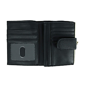 Buxton Pebble RFID Lexington Wallet, Black