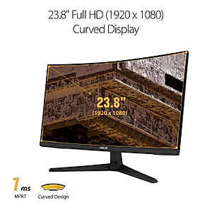 ASUS TUF Gaming 23.8” 1080P Curved Gaming Monitor (VG24VQ1B)( ) (Renewed)