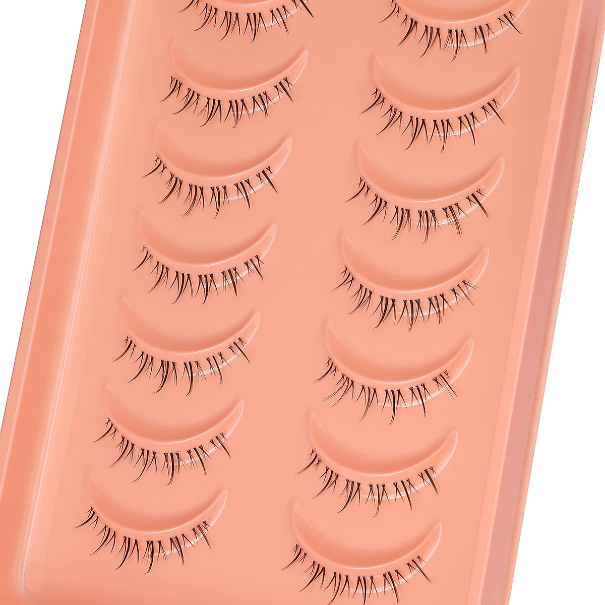 Bottom Lashes Wispy Clear Band Bottom Eyelashes Manga Lower Fake Eyelashes Natural Look Short Under Lash 7 Pairs