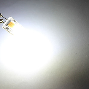 FIYA IIVVERR AC12V G4 1508 COB LED Corn Light Bulb Silicone Lamp Sapphire Filament Cool White (AC12V G4 1508 COB LED Bombilla de luz de maíz Lámpara de silicona Zafiro Filamento frío