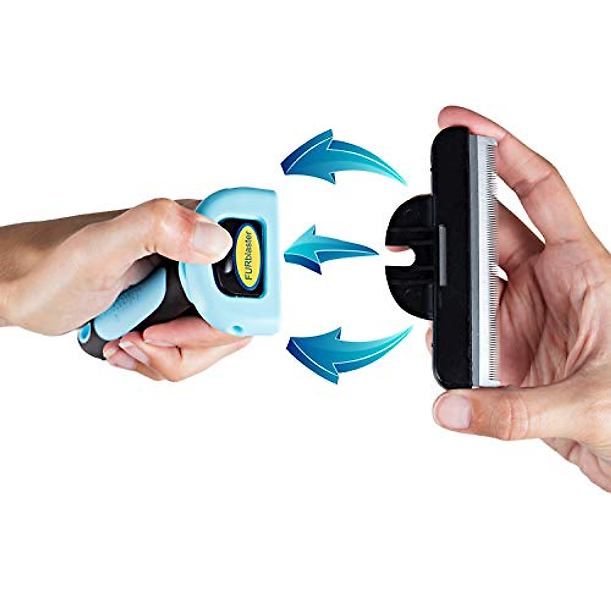 DakPets Pet Grooming Brush Effectively Reduces Shedding by up to 95% Professional Deshedding Tool for Dogs and Cats