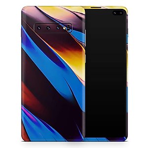 DesignSkinz Blurred Abstract Flow V19 Protective Vinyl Decal Wrap Skin Cover Compatible with The Samsung Galaxy S20 (Screen Trim & Back Glass Skin)