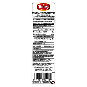 Tone's Italian Spaghetti Seasoning Blend (14 Ounce) (Pack of 2)