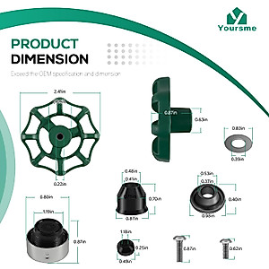 C-144KT-807 Complete Wall Hydrant Faucet Service Repair Kit for Prier C-144 C-244 Series Wall Hydrant Anti-Siphon Freezeless Faucet Repair Kit