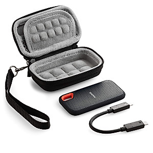 Caseling Hard Case fits SanDisk 250GB/500GB/1TB/2TB/4TB Extreme Portable SSD Carrying Travel Bag (Will not fit Sandisk Pro)