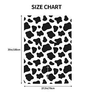 Rutiea Baby Car Seat Canopy Black and White Cow Print Nursing Cover for Infant Boys and Girls Breastfeeding Scarf, Keeps Baby Warm and Cozy