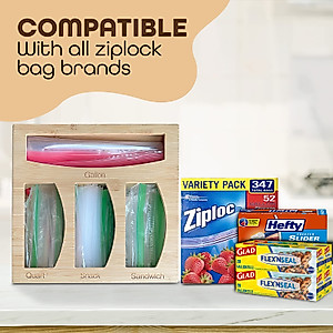 Spread Pixie Dust Bamboo Kitchen Caddy, Rustic Whimsical, Brown