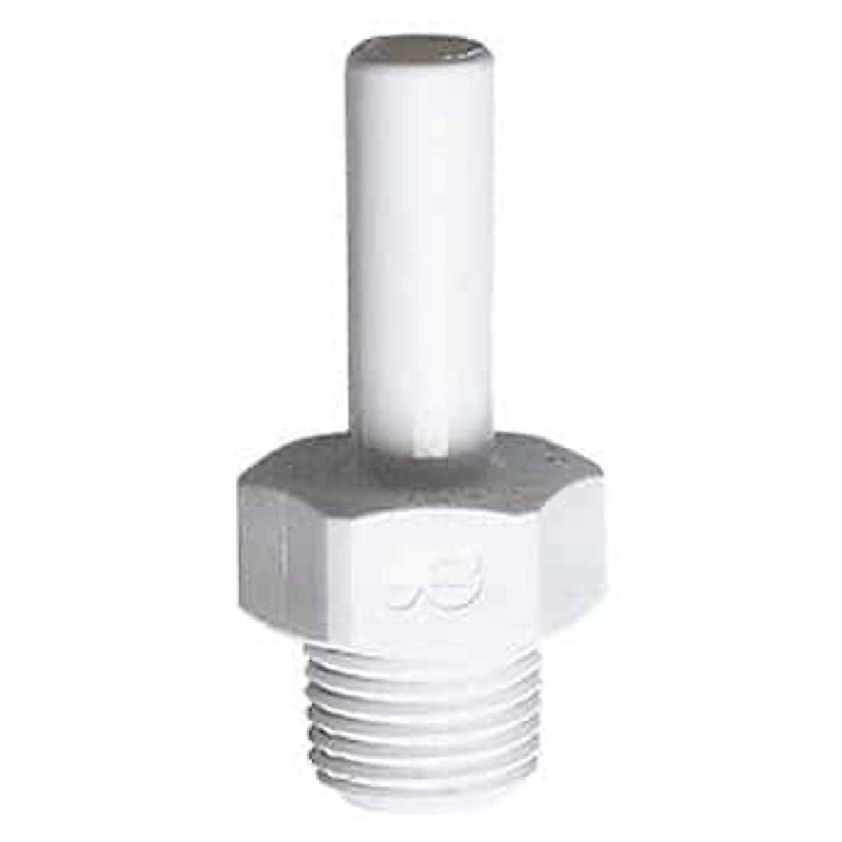 John Guest - PP051223W Stem Adapters, 3/8" OD Tube to 3/8" NPT(M), PP, 10/Pk