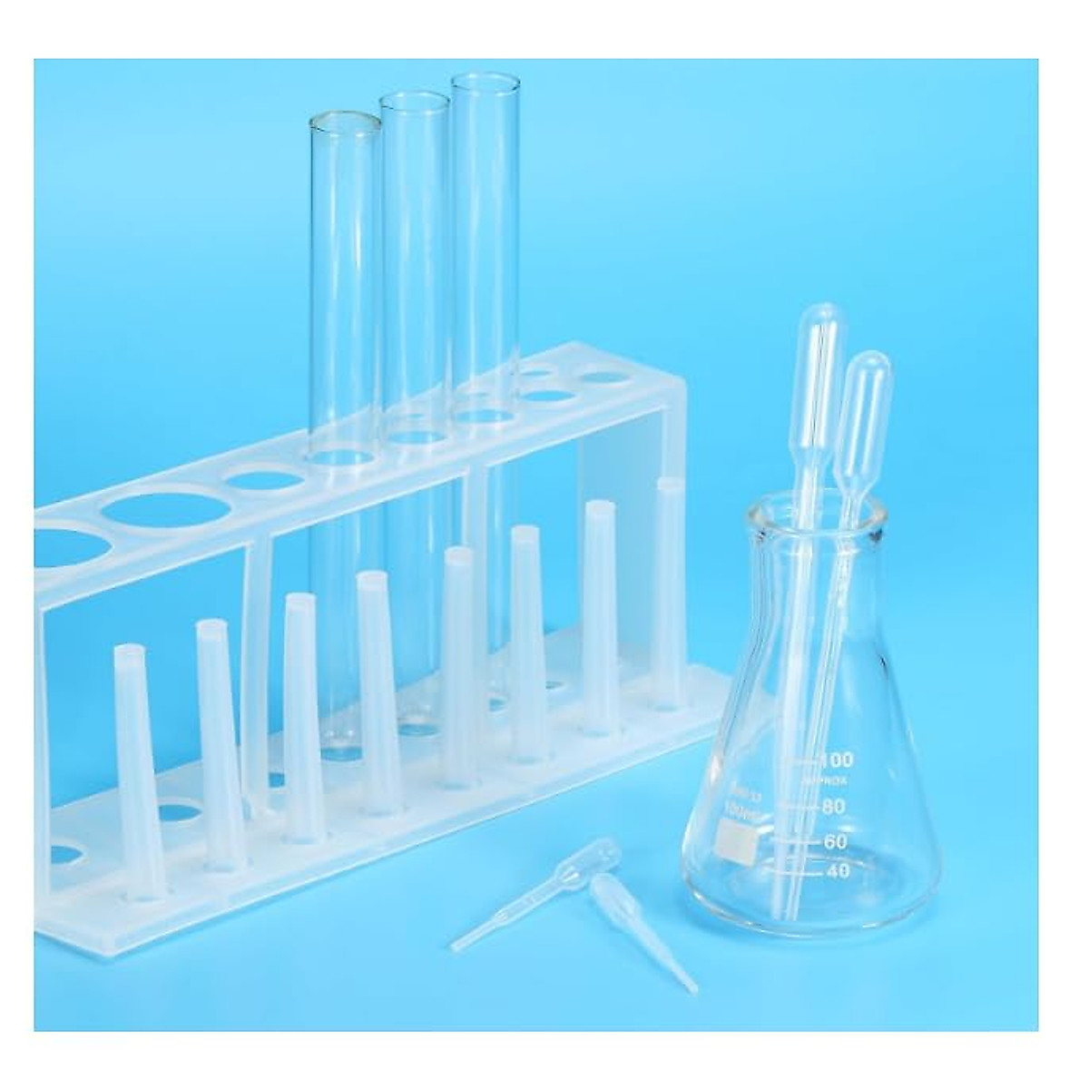 Disposable graduated plastic pipettes for scientific experiments, essential oils, cosmetic tools, DIY art (200pc)