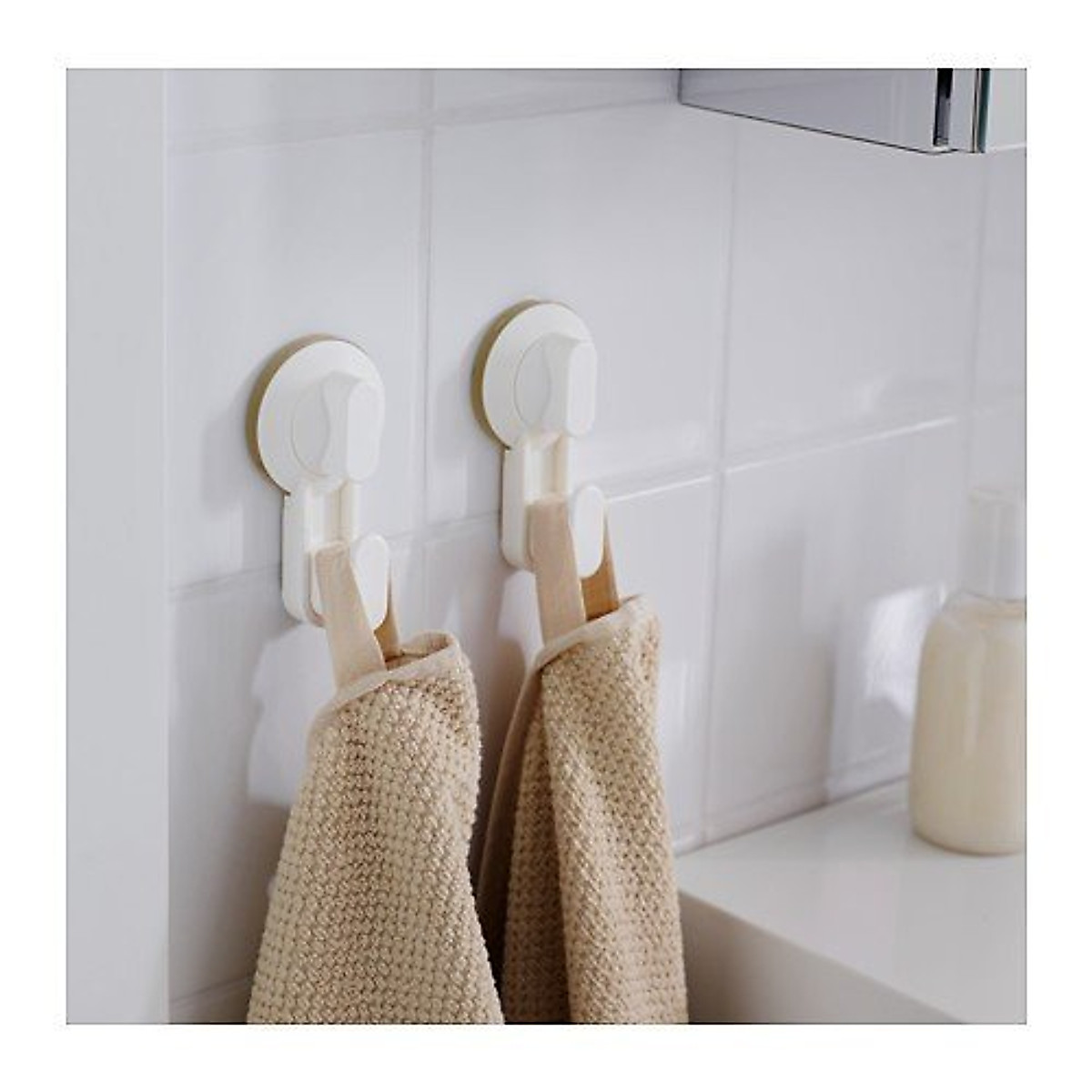 Ikea Stugvik Hook with Suction Cup - Set of 2 - White by IKEA