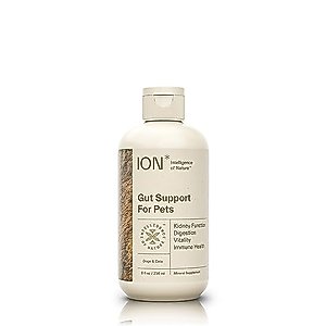 ION Intelligence of Nature Gut Support for Pets | Strengthens Digestion, Supports Kidneys, Aids Immune Function, and Defends from Food Toxins (8 Ounce)