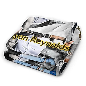 Blanket Ryan Reynolds Soft and Comfortable Warm Fleece Blanket for Sofa,Office Bed car Camp Couch Cozy Plush Throw Blankets Beach Blankets