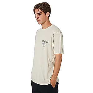 Rip Curl Icons Tee, Logo Graphic Cotton Jersey T-Shirt for Men, Bone, XX-Large