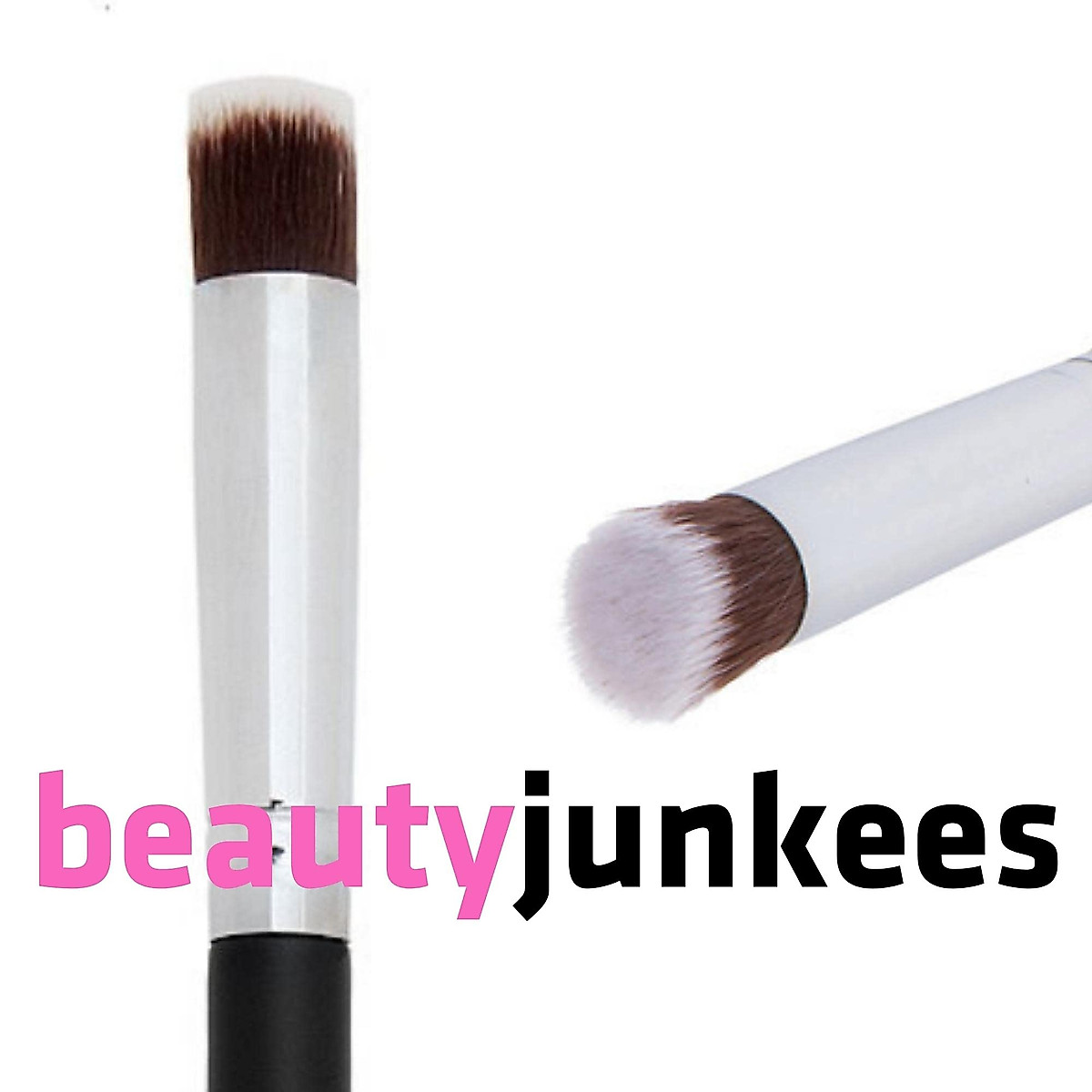 Under Eye Concealer Brush – Flat Concealer Brush, Stippling Brush, Under Eye Brush, Small Powder Brush, Mini Flat Top Kabuki Makeup Brush